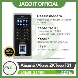Jual ZKTeco SF300 - Mesin Absensi Sidik Jari & Akses Kontrol Pintu (Mifare) - Kota Tangerang ...