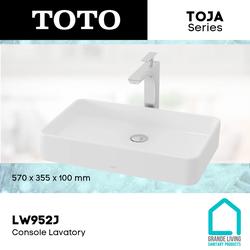 Jual TOTO Wastafel Meja Keramik LW896J Console Lavatory LW 896 J Body ...