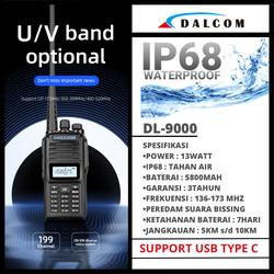 Promo HT DALCOM JAPAN DL-9000 13W VHF 136-174 MHZ TAHAN AIR WALKIE ...