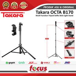 Jual Takara OCTA B170 Multi Function Tripod Selfie Stick Light Stand ...