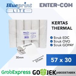Jual Thermal Paper Roll BLUEPRINT LITE 57x30 Pack Isi 10 Roll Kertas ...