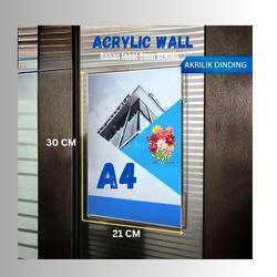 Jual Akrilik Wall A4 / Acrylik / Thicker / Akrilik Dinding Brosur ...