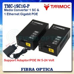 Jual Tarmoc TMC-1SC1G-P | 1 FO 1 LAN Gigabit POE IN 5-24V HTB GS-03 A+B ...