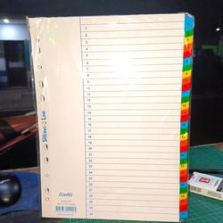 Jual kertas pembatas Bantex A4 Angka 1-10 6240-00 Pembatas Binder ...