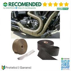 Jual Exhaust Wrap Lakban Pembungkus Peredam Panas Knalpot - Hitam ...