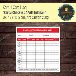 Jual Kartu Ceklis Log Pemeriksaan/ Pemeliharaan APAR - Kab. Tangerang ...