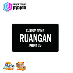 Jual Rambu / Sign Nama Ruangan / Area Kerja - 30cm x 10cm Acrylic ...
