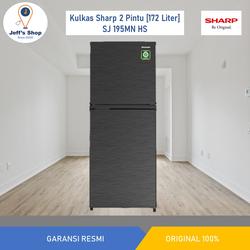 Jual SHARP SJ195MNHS Kulkas 2 pintu 172 Liter SJ-195MN-HS / SJ 195MNHS ...