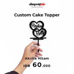 Jual Topper Acrylic Custom / Custom Topper Akrilik / Cake Topper Kue ...