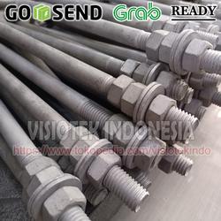 Jual angkur L baja ST41 3/4 ( m19 x 40cm x 10cm) / anchor bolt st41 ...