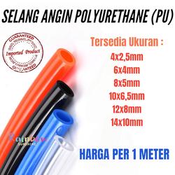 Jual Selang Angin Pu Pneumatic Hose Pu (Polyurethane) Harga Per Meter - Biru, 4mm x 2.5mm ...