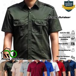 Jual Baju Kemeja PDL PDH Lengan Panjang Outdoor Tactical Militer Hijau ...