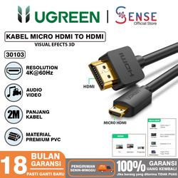 Jual Kabel Micro HDMI To HDMI UGREEN Support 4K Resolution 3D Visual Effect - 22CM 20134 - Kab ...