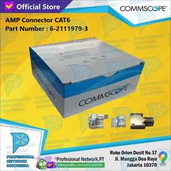 Promo AMP konektor RJ45 CAT6 Commscope Connector RJ 45 Cat 6 Original ...