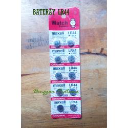 Jual Batre / Batere / Baterai / Battery button kancing Maxell LR44 , bisa utk calculator , jam ...