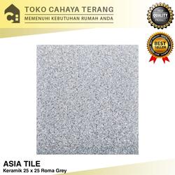 Jual KERAMIK ASIA TILE 25 X 25 ROMA GREY / KERAMIK LANTAI KAMAR MANDI ...