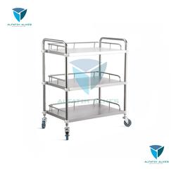 Jual Trolley Instrument 3 Susun Pipa Stainless | Troli Medis Meja ...