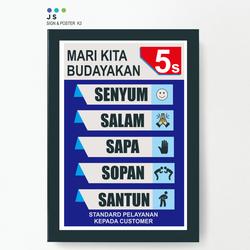 Jual POSTER SAFETY K3 - BUDAYAKAN 5S - A3(45x30cm) - Kab. Malang - JS Sign | Tokopedia