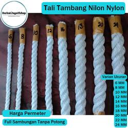 Jual Tali Tambang Nilon 3mm 4mm 5mm 6mm 8mm 10mm 12mm Jaring Nylon Permeter - 6mm/Meter - Kab ...