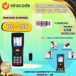 Promo Barcode Scanner PDT 1D Wireless - Iware DC108 / DC-108 Inventory ...