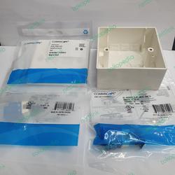 Jual face plate 1 port lengkap modular cat 6 commscope dan outbow dus ...