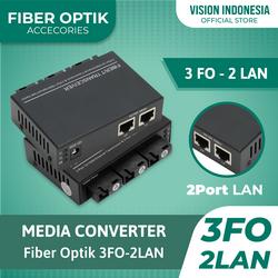 Jual Media Converter 3 Port FO 2 Port LAN 10/100 / Switch Fiber 3 FO 2 LAN - Kota Tangerang ...
