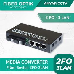 Jual Media Converter 3 Port FO 2 Port LAN 10/100 / Switch Fiber 3 FO 2 LAN - Kota Tangerang ...