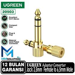 Jual Adapter Converter Audio AUX 6.5mm Male To Jack 3.5mm Female UGREEN - 20502 - Kab. Tangerang ...