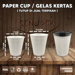 Promo HOT PAPER CUP | GELAS KERTAS MINUMAN PANAS | CUP PAPER 8 OZ - Putih, CUP - Jakarta Timur ...