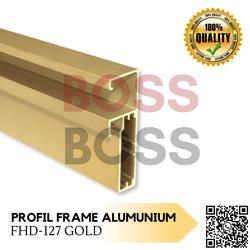 Jual FRAME PROFIL ALUMUNIUM FHD 128 GOLD HANDLE KACA PINTU LEMARI ...