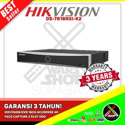 Jual DS-7616NXI-K2 - HIKVISION NVR 16CH ACUSENSE 4K FACE CAPTURE 2 SLOT HDD - Jakarta Barat ...