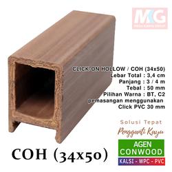 Jual DUMA PANEL WPC - CLICK ON HOLLOW SERI 50 ( INCLUDE CLICK PVC ...