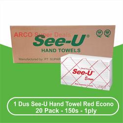 Jual 1 DUS TISSUE SEE-U HAND TOWEL MULTIFOLD ECONO RED - Jakarta Barat ...