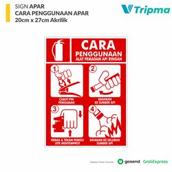 Jual Sign Cara Penggunaan APAR - 20cm x 27cm Akrilik - Kota Bandung ...