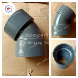 Jual Sambungan Pipa PVC Elbow knee knie 45 derajat 3 inch RUCIKA ...