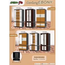 Jual LEMARI PLASTIK NAIBA FULL TAHAPAN 4 SUSUN KACA MSC 9224 - TANPA ...