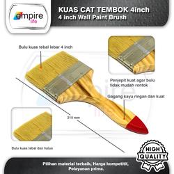 Jual KUAS CAT 4" / KOAS CAT 4 INCH TEBAL / PAINT BRUSH 4 INCI TIPE 633 ...