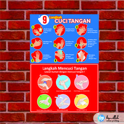 Jual STIKER Sticker 6 LANGKAH CUCI TANGAN YANG BENAR - Kota Bandung ...