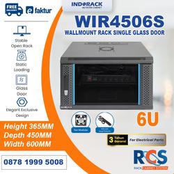 Jual Rack Server Wallmount 6U INDORACK WIR4506S Depth 450MM Single Door ...