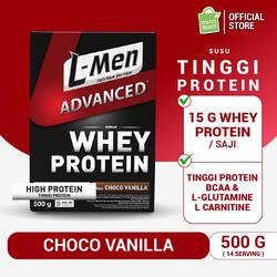 Promo L-Men Advanced Gold Vanilla 500g dengan 500mg HMB - 15g Whey ...