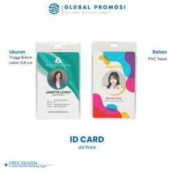 Jual Cetak Id Card Custom UV PRINT PVC Tanda Pengenal Karyawan ...
