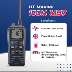 Jual Original Ori HT Icom IC M37 M-37 VHF Marine pengganti IC M36 - Jakarta Barat - Radio ...