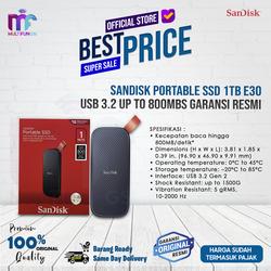 Promo SanDisk Portable SSD E30 1TB USB 3.2 Cicil 0% 3x - Jakarta Pusat - SanDisk Official ...