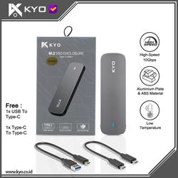 Jual KYO M2 NVMe Enclosure 10Gbps SSD M.2 NVME USB Type C 3.1 with USB ...
