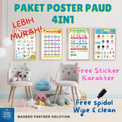 Jual Poster Edukasi Anak Tk Paud Lengkap Abc Angka Hijaiyah - Angka ...