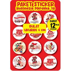 Jual Paket sticker HUT RI MERAH PUTIH INDONESIA MERDEKA 78 bendera RI ...