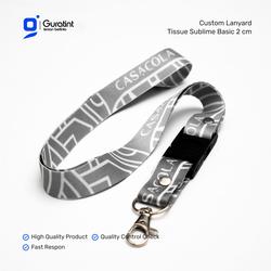 Jual Custom Lanyard Tissue Sublime Basic 2,5cm Tali ID Card Kalung Name ...