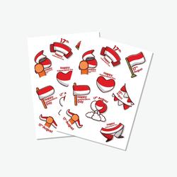 Jual Sticker HUT RI, Sticker Dirgahayu, Sticker Pipi, Sticker Agustusan ...