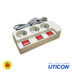 Jual Uticon Stop Kontak Arde 5 Lubang + Saklar + Kabel ST-1582 ...