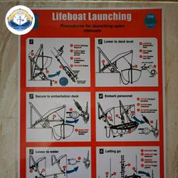 Jual Safety Poster Fully Enclosed Lifeboat Launching impa 331004 - Kab ...